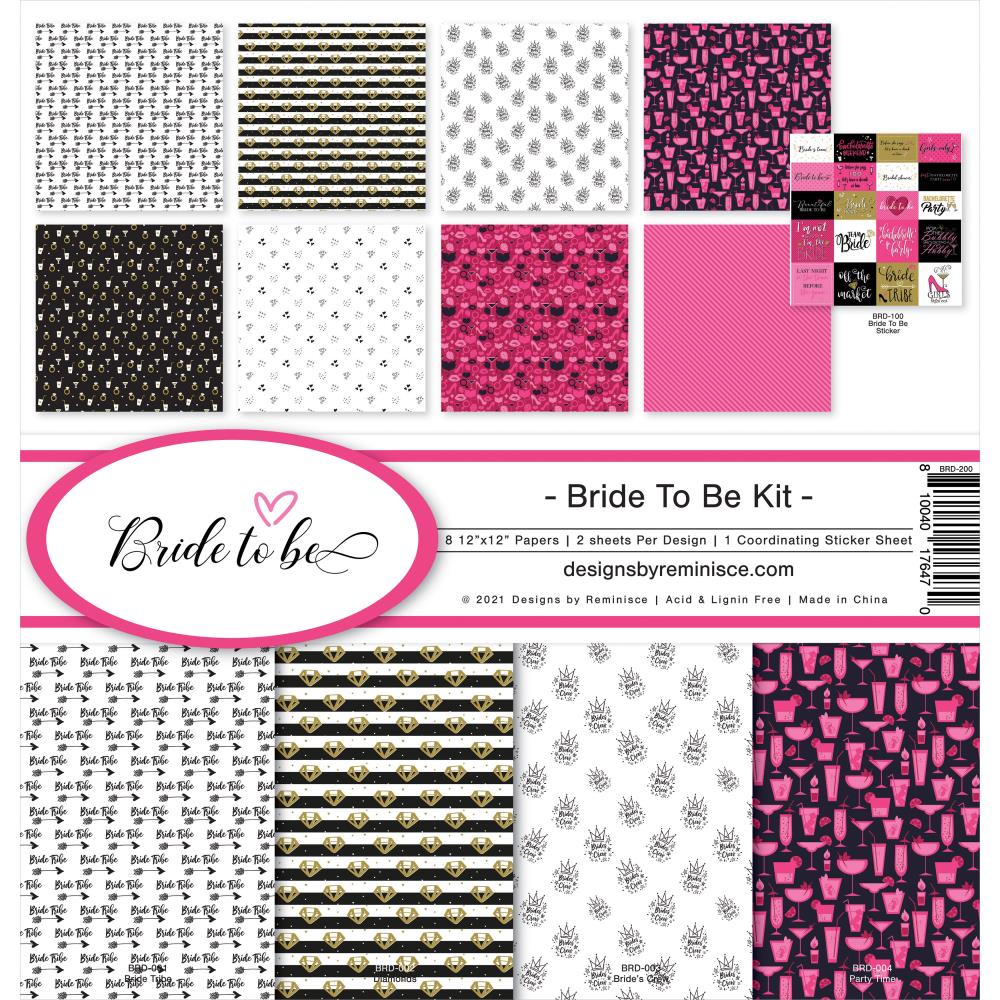 Reminisce Kit Paper Pack Wedding Bride to Be – CT Scrapbooks