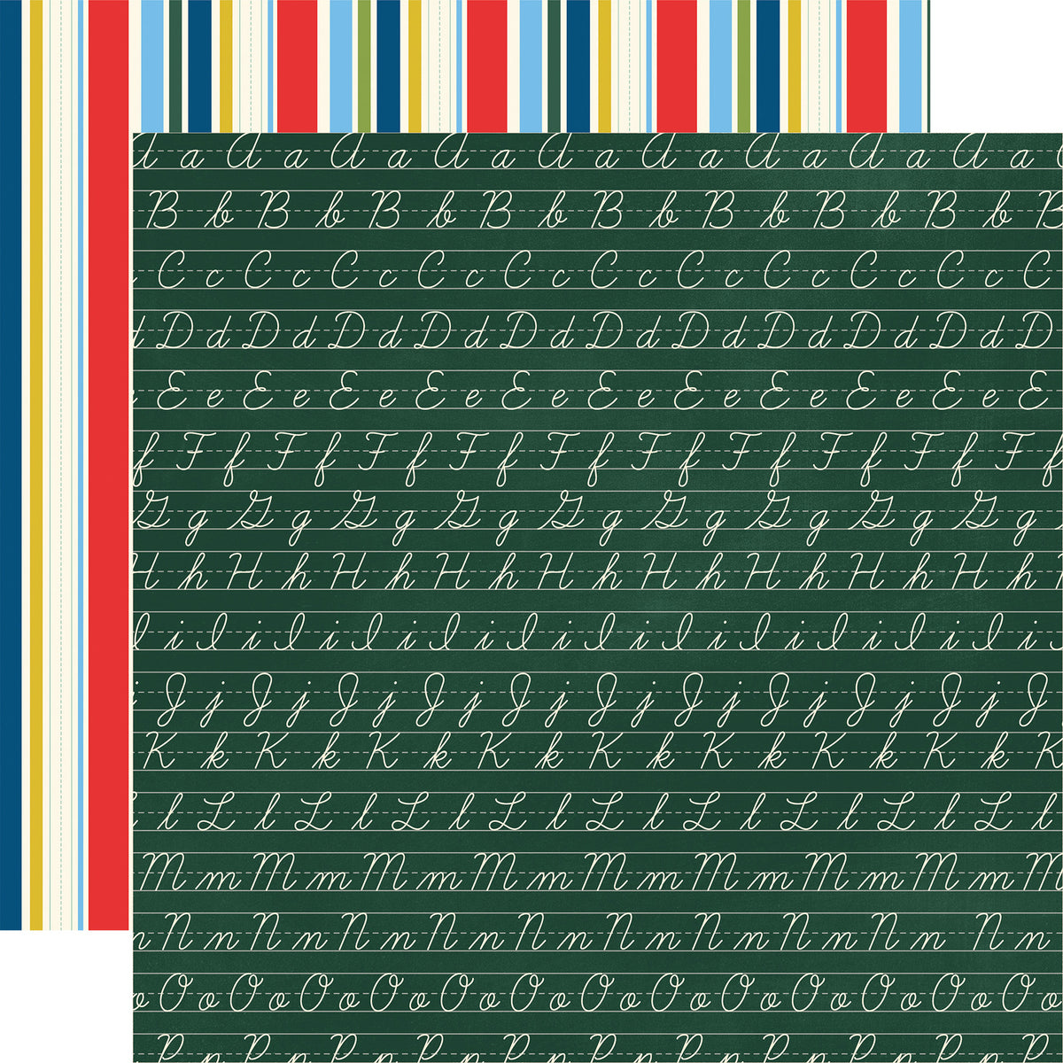 School Days Chalkboard Cursive Scrapbook Paper – CT Scrapbooks