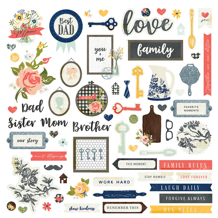 Photoplay Stickers Sheet Family – CT Scrapbooks