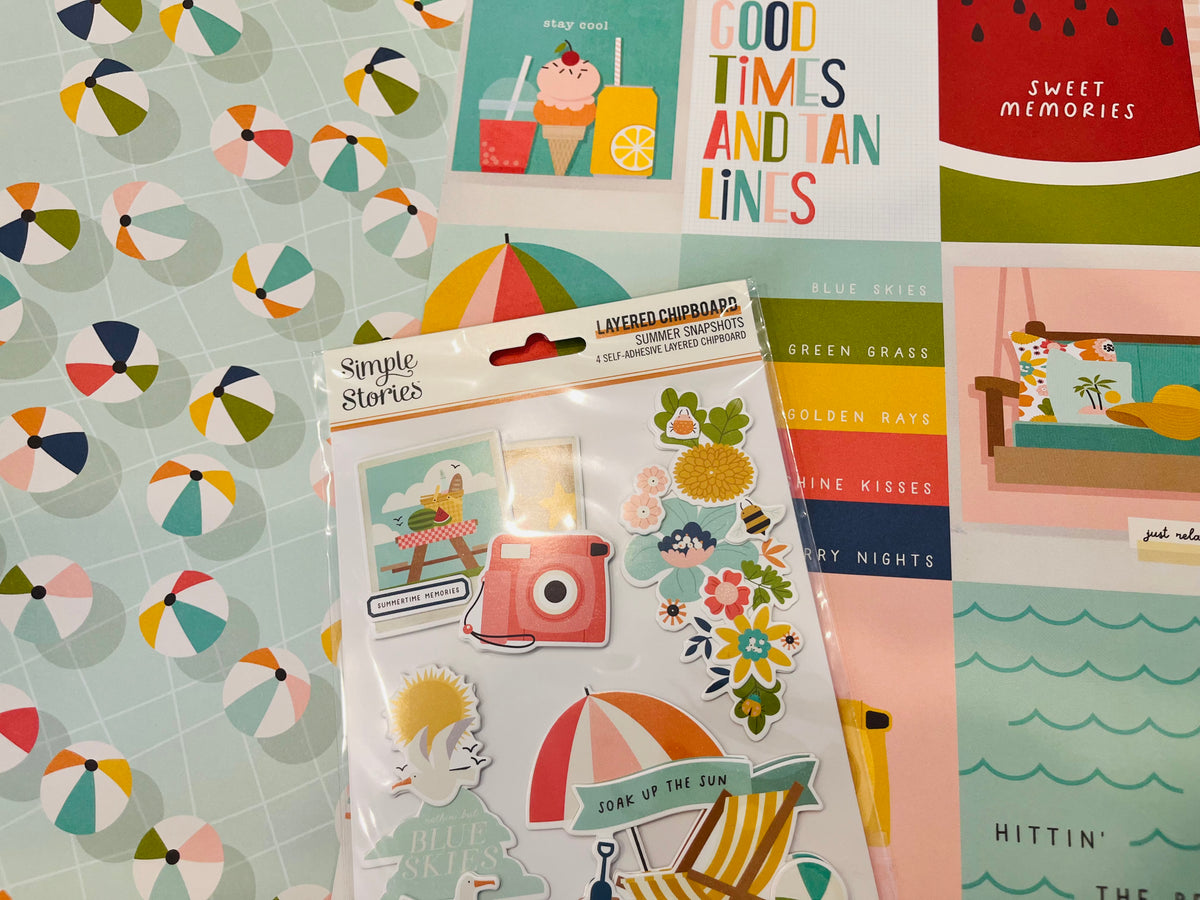 CT Scrapbooks Layout Kit Summer