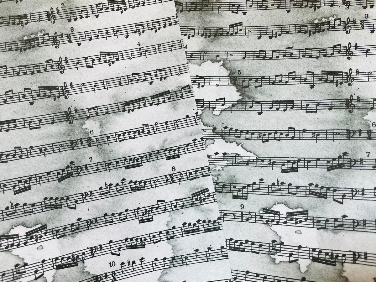 Printed Paper Custom Pack Music Notes – CT Scrapbooks