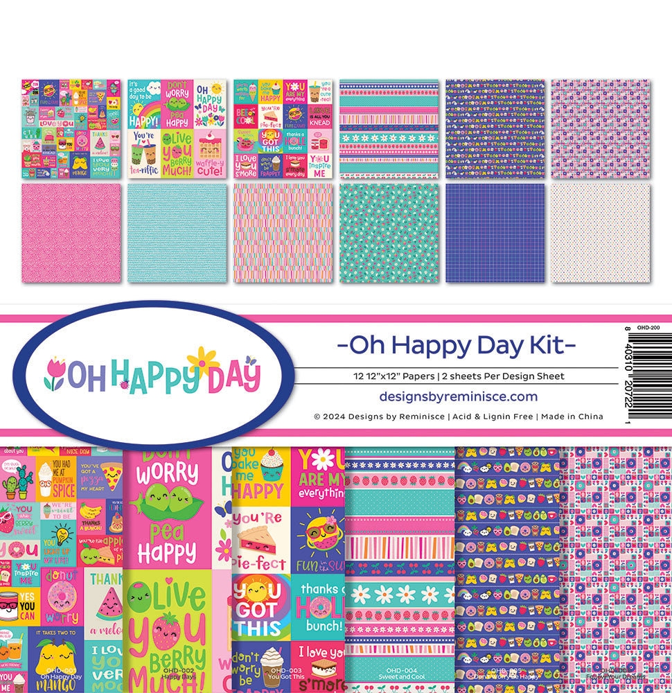 Reminisce Kit Paper Pack Oh Happy Day – CT Scrapbooks